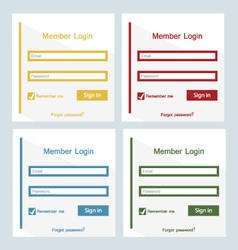 Website design template Royalty Free Vector Image