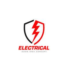 Electrical logo design Royalty Free Vector Image