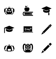 Student education logo design Royalty Free Vector Image