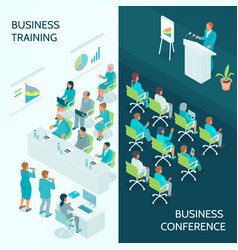 Business training workshop announcement poster Vector Image