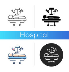 Microsurgery chalk icon Royalty Free Vector Image