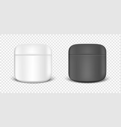 Cream containers out line Royalty Free Vector Image