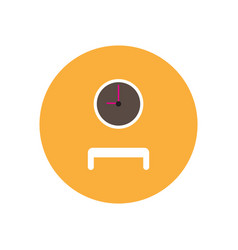 Stylish icon in color circle waiting hall Vector Image