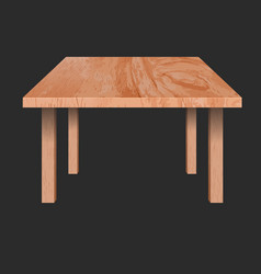 Wooden benches and a table Royalty Free Vector Image