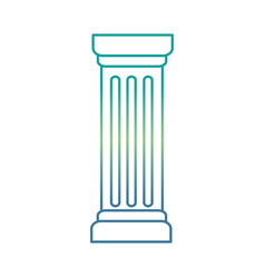 Italian column icon simple style Royalty Free Vector Image