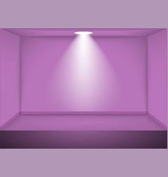 Empty pink room Royalty Free Vector Image - VectorStock