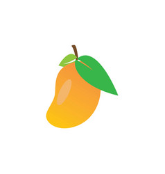 Mango logo flat design Royalty Free Vector Image