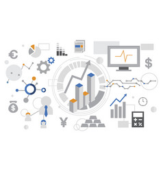 Data analysis graph Royalty Free Vector Image - VectorStock