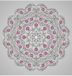 Round ornamental pattern Royalty Free Vector Image