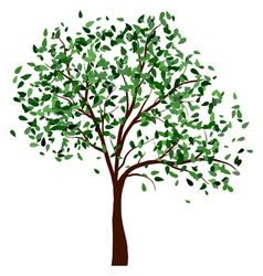 Wind and tree Royalty Free Vector Image - VectorStock