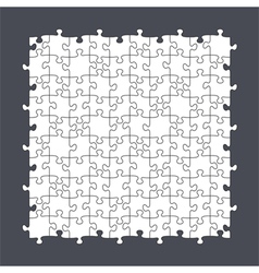 Two piece puzzle 2 step puzzle jigsaw pieces Vector Image