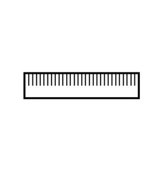 Weighing scale lineal icon symbol black outline Vector Image