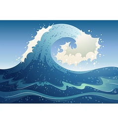Big waves Royalty Free Vector Image - VectorStock