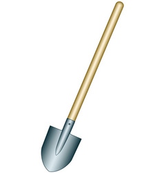 Spade shovel cartoon Royalty Free Vector Image
