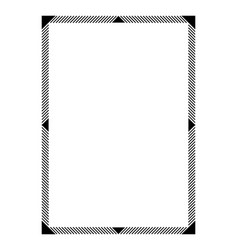 Decorative linear frame Royalty Free Vector Image