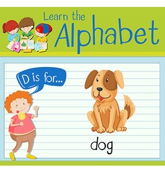 Many words for letter d Royalty Free Vector Image