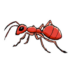 Ants dragging carts Royalty Free Vector Image - VectorStock