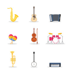 African traditional musical instruments Royalty Free Vector