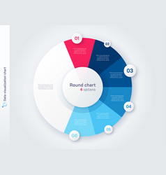 Circle chart design template for creating Vector Image