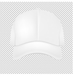 White cap Royalty Free Vector Image - VectorStock