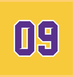 Basketball and baseball sport numbers 41 Vector Image