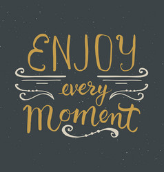 Enjoy every moment of summer Royalty Free Vector Image