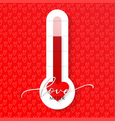 Celsius and fahrenheit meteorology thermometer Vector Image