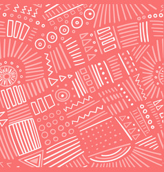 Abstract marker lines seamless pattern can Vector Image