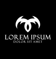 Devil mascot logo design Royalty Free Vector Image