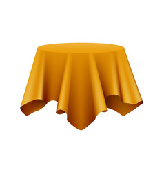 Round tablecloth Royalty Free Vector Image - VectorStock