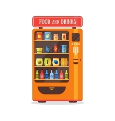 Vintage vending machine advertisement poster Vector Image