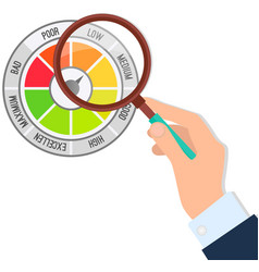 Color scale with arrow from no to max and change Vector Image