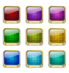 Rounded square app icons Royalty Free Vector Image