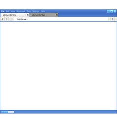 Opened browser window template Royalty Free Vector Image