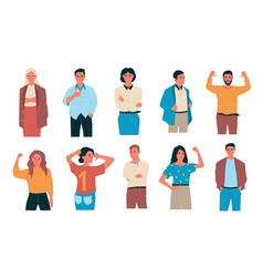 Business characters team work office people Vector Image