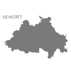 Landshut grey county map bavaria germany Vector Image