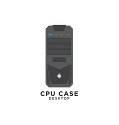 Cpu case graphic design template Royalty Free Vector Image