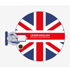 Learn english design Royalty Free Vector Image