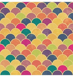 Vintage scale pattern with retro label Royalty Free Vector