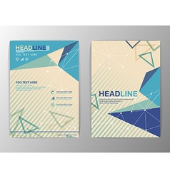 Abstract curve brochure flyer design Royalty Free Vector