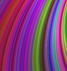 Multicolor curved stripe design background Vector Image