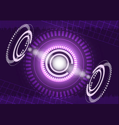 Abstract digital technology purple background Vector Image
