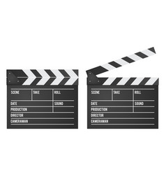 Old clapper board in doodle style Royalty Free Vector Image