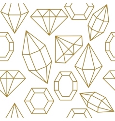 Jewelry diamonds rubies emeralds seamless texture Vector Image