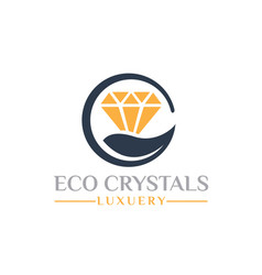 R c crystals logo designs simple modern Royalty Free Vector