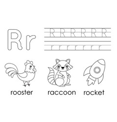 Learning english alphabet for kids letter q Vector Image