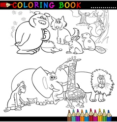 Dragon coloring book Royalty Free Vector Image