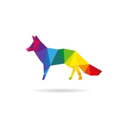 Modern fox logo and emblem Royalty Free Vector Image