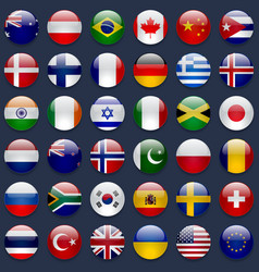 Country flags icons Royalty Free Vector Image - VectorStock