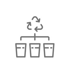 Waste segregation sorting garbage material Vector Image